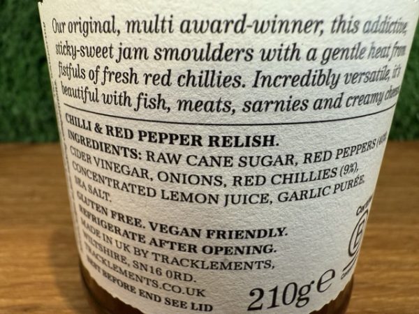 Tracklements Fresh Chilli Jam - Cheese Etc. The Pangbourne Cheese Shop ...